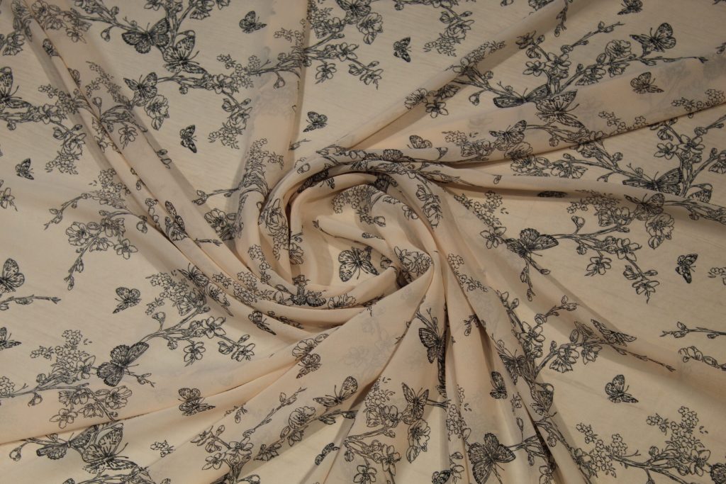 Material textil voal imprimat 1,5m | TEXTILE la Metru - Materiale ...